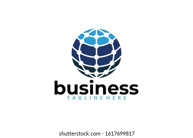 Global Circle Logo Icon Vector Isolated Stock Vector (Royalty Free ...