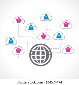 Global Communication Concept Stock Vector Stock Vector (Royalty Free) 164574494 | Shutterstock