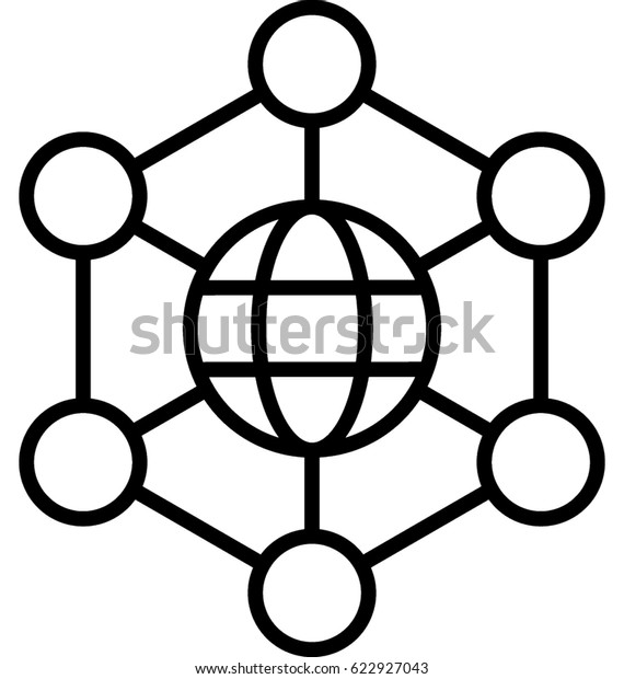 Global Community Vector Icon Stock Vector (Royalty Free) 622927043 ...