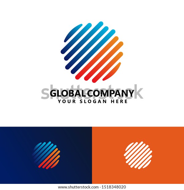 Global Company Logo Design Vector Template Stock Vector (Royalty Free ...