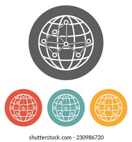 Global Connect Icon Stock Vector (Royalty Free) 230986720 | Shutterstock