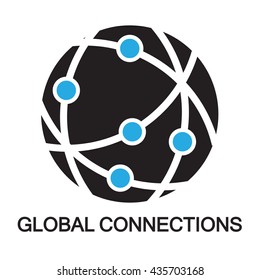 Global Connections Stock Vector (Royalty Free) 435703168 | Shutterstock