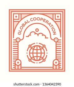 Global Cooperation Icon Concept Stock Vector (Royalty Free) 1364042390 ...