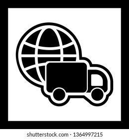 Global Delivery Icon Design Stock Vector (Royalty Free) 1364997215 ...