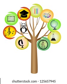 Global Education Concept Tree Made Books: vector de stock (libre de ...