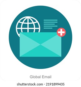 Global Email Email Icon Concept Stock Vector (Royalty Free) 2191899435 ...