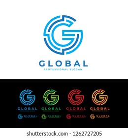Global G Letter Logo Stock Vector (Royalty Free) 1262727205 | Shutterstock