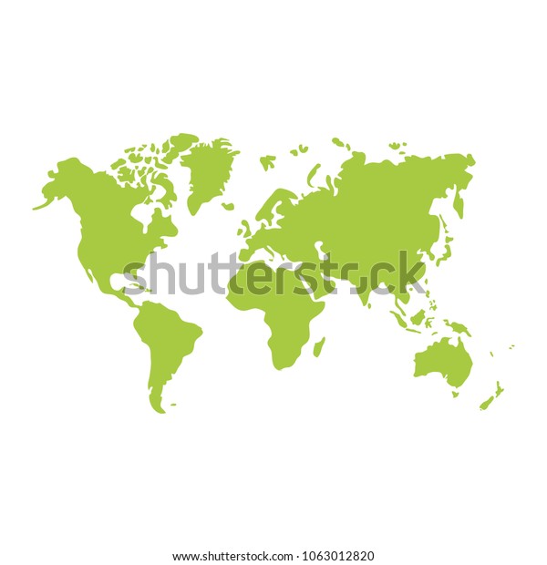 Global Geography Map Continents World Stock Vector (Royalty Free ...