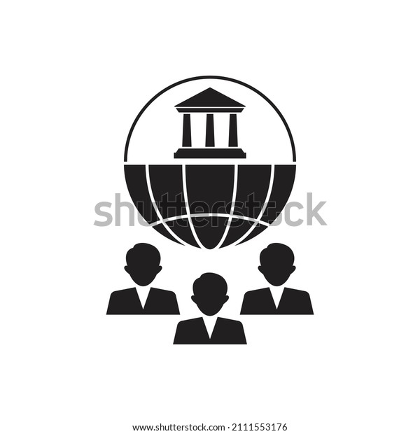 Global Governance Icon Design Isolated On Stock Vector (Royalty Free ...