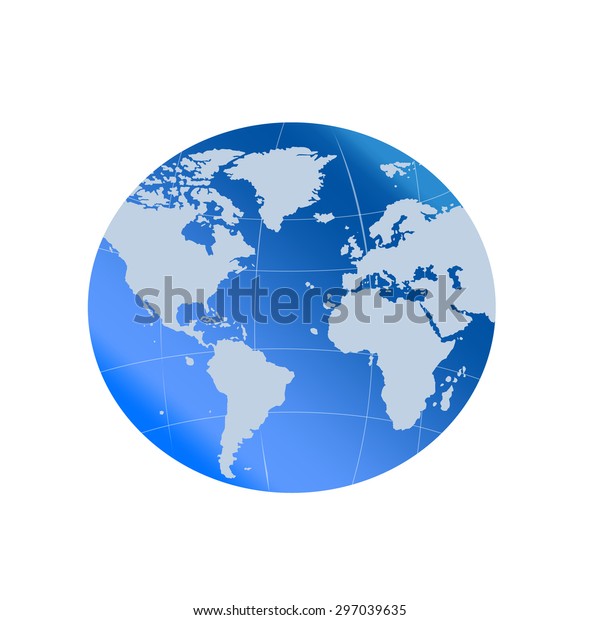 Global Icon White Background Your Design Stock Vector (Royalty Free ...