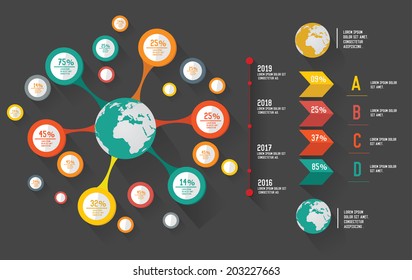 Rotation Vs Revolution Vector Illustration Labeled Stock Vector ...