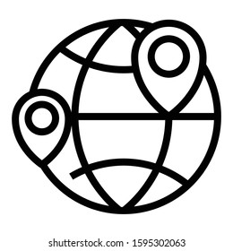 Global Location Icon Vector Graphics Stock Vector (Royalty Free ...