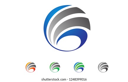 Global Logo Ring Sphere Digital Modern Stock Vector (Royalty Free ...
