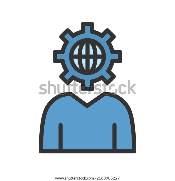 Global Management Icon Vector Image Can Stock Vector (Royalty Free ...