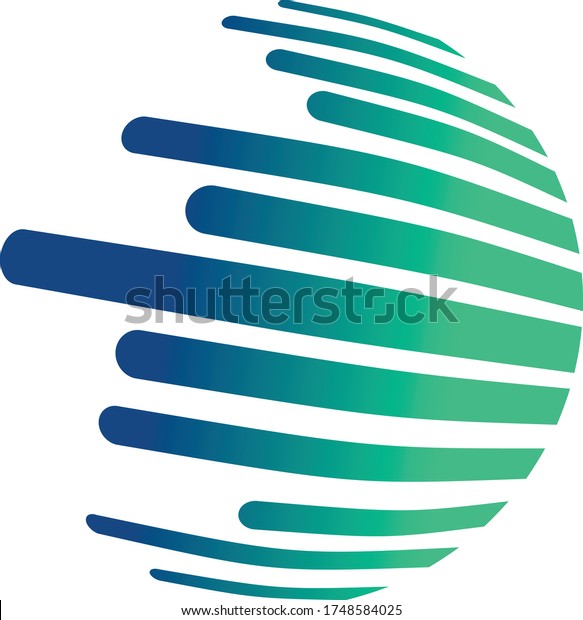 Global Media Logo Design Templates Electronic Stock Vector (Royalty ...