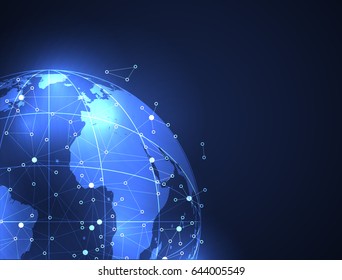 Global Network Background Business Concepts Series Stock Vector ...