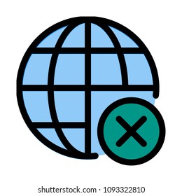 Global Network Disconnected Stock Vector (Royalty Free) 1093322810 ...