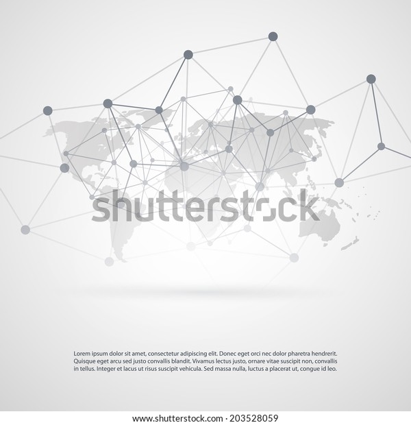 Global Networks Eps 10 Vector Your Stock Vector (Royalty Free) 203528059