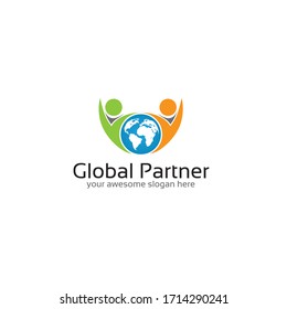 Global Partner Logo Design Template Stock Vector (Royalty Free ...