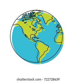 Global Planet Vector Illustration Stock Vector (Royalty Free) 722728639 ...