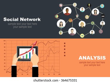 Global Social Network Abstract Scheme Flat Stock Vector (Royalty Free ...