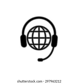 Global Support Worldwide Service Vector Icon Stock Vector (Royalty Free ...