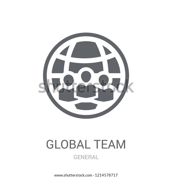 Global Team Icon Trendy Global Team Stock Vector (Royalty Free ...