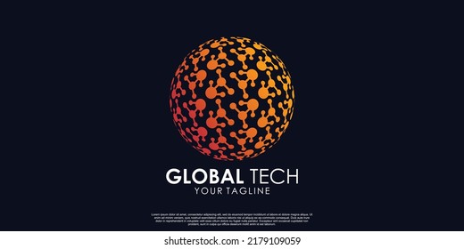 Global Tech Logo Design Premium Vector Stock Vector (Royalty Free ...