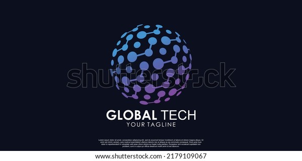 Global Tech Logo Design Premium Vector Stock Vector (Royalty Free) 2179109067 | Shutterstock