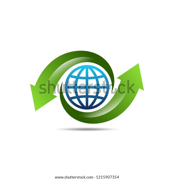 Global Transportation Logo Design Template Stock Vector (Royalty Free ...