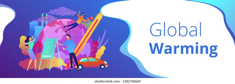 Global Warming Banner Template Stock Vector (Royalty Free) 1182760669 ...