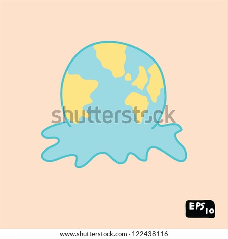Global Warming Concept Doodle Hand Drawing Stock Vector (Royalty Free ...