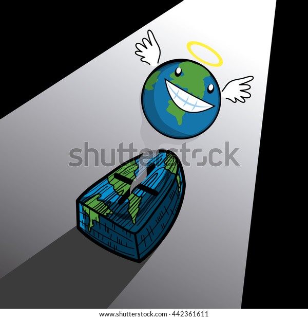 Global Warming Planet Death Stock Vector (Royalty Free) 442361611 ...