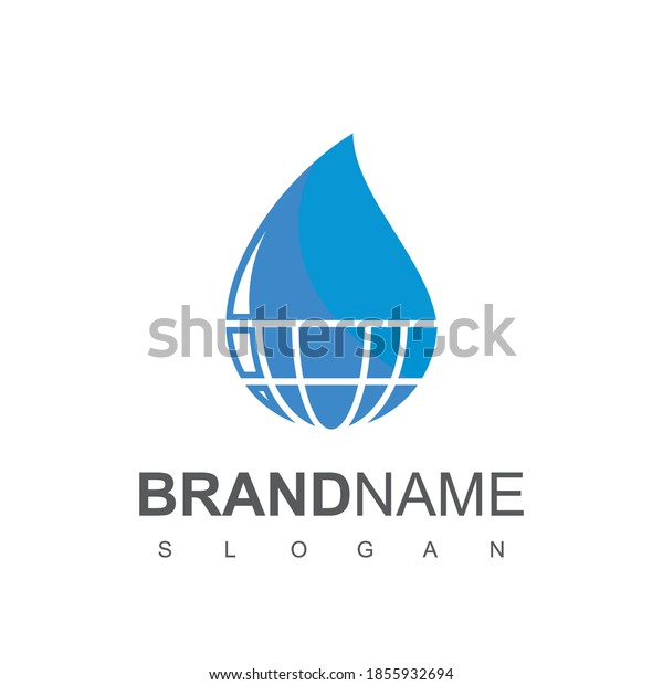 Global Water Logo Design Template Stock Vector (Royalty Free ...