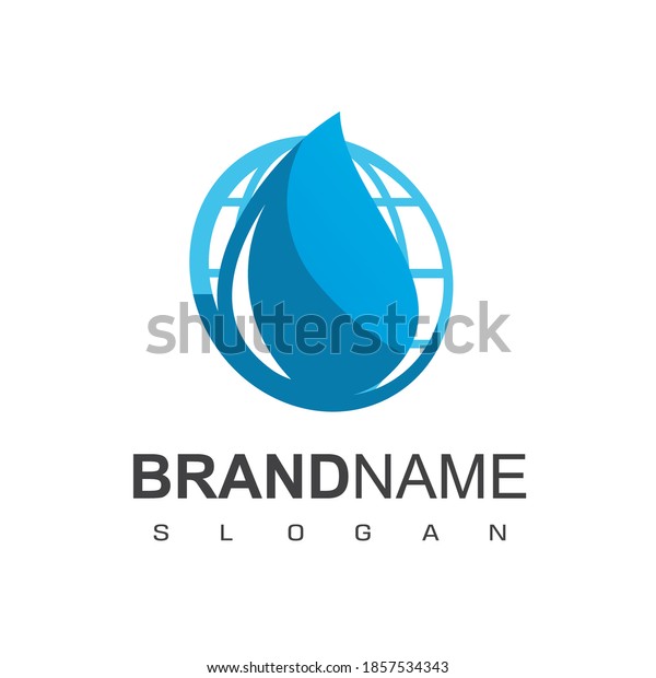 Global Water Logo Design Template Stock Vector (Royalty Free ...