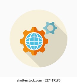28,545 Globe gear icon Images, Stock Photos & Vectors | Shutterstock