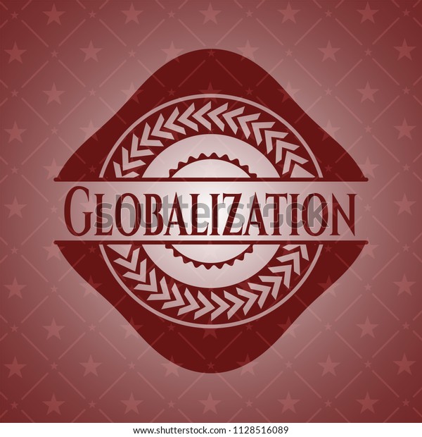 Globalization Red Emblem Vintage Stock Vector (Royalty Free) 1128516089 ...