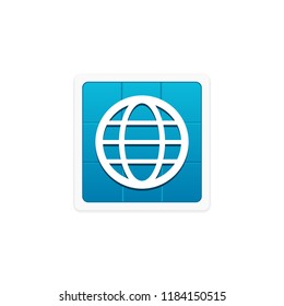 Globe App Icon Stock Vector (Royalty Free) 1184150515 | Shutterstock
