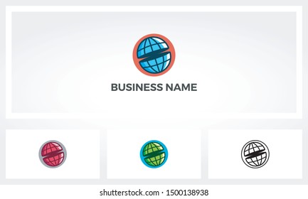 Globe Cut Half Logo Stock Vector (Royalty Free) 1500138938 | Shutterstock