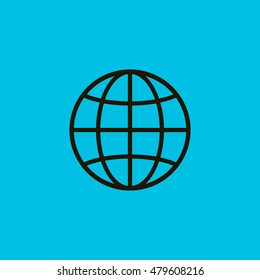 Globe Icon Globe Sign Vector Stock Vector (Royalty Free) 479608216 ...