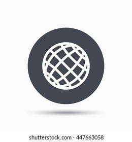 Globe Icon World Internet Symbol Flat Stock Vector (Royalty Free ...