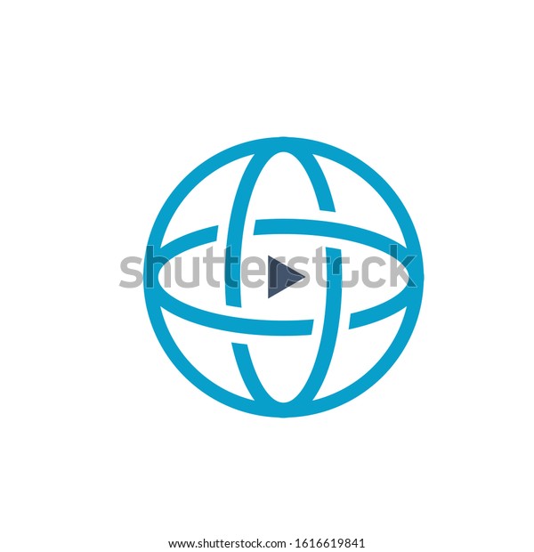 Globe Logo Design Simple Modern Template Stock Vector (Royalty Free ...
