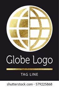 Globe Logo Gold Stock Vector (Royalty Free) 579225868 | Shutterstock