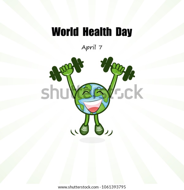Globe Sign Dumbbell Vector Logo Design Stock Vector (Royalty Free ...
