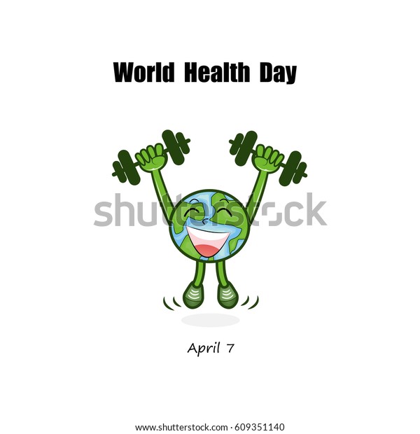 Globe Sign Dumbbell Vector Logo Design Stock Vector (Royalty Free ...