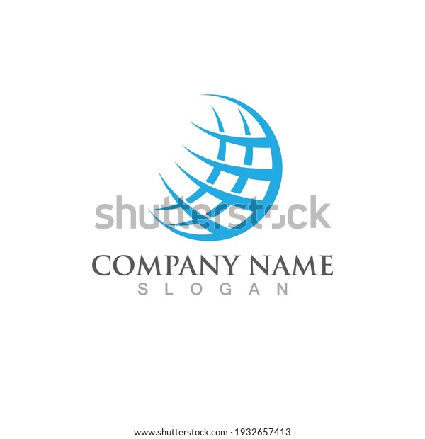 Globe World Circle Logo Symbol Vector Stock Vector (Royalty Free ...