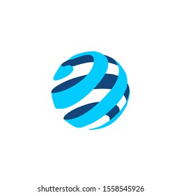Globe World Logo Design Stock Vector (Royalty Free) 1558545926 ...