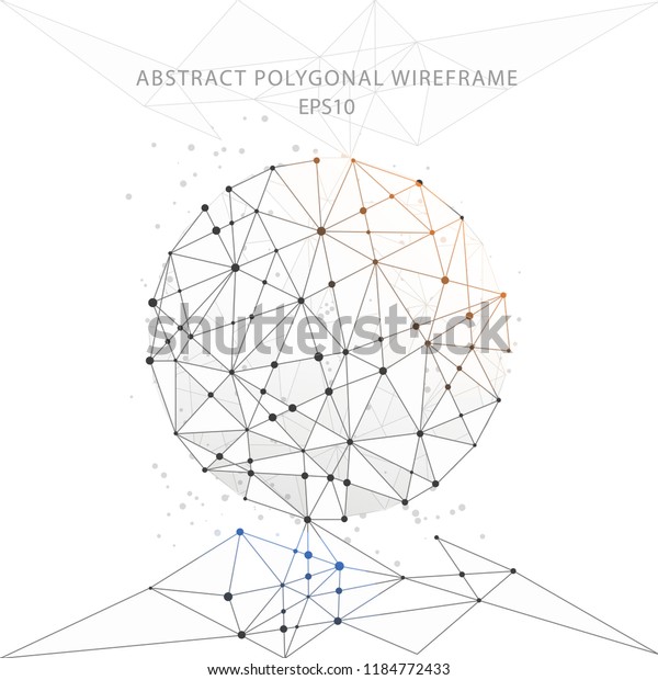 Globe World Map Futuristic Illustration Low Stock Vector (Royalty Free ...