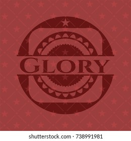 Glory Realistic Red Emblem Stock Vector (Royalty Free) 738991981 ...