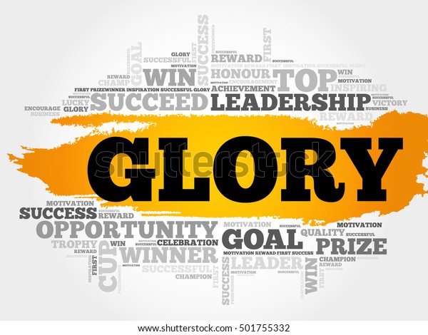 Glory Word Cloud Collage Business Concept Stock Vector (Royalty Free ...